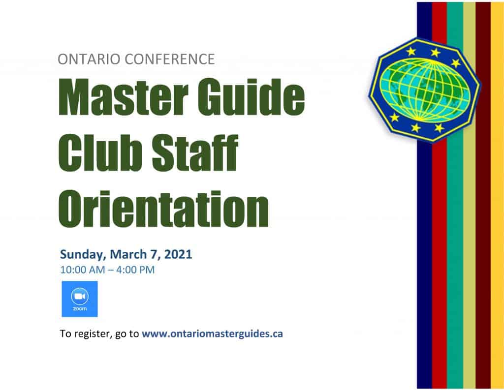 MG Club Staff Orientation | Ontario Master Guides